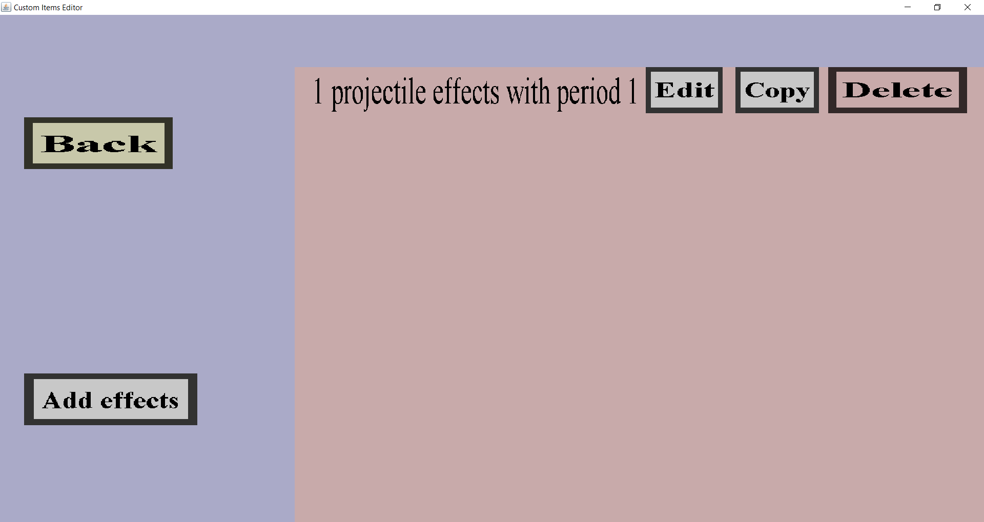 Effect wave overview